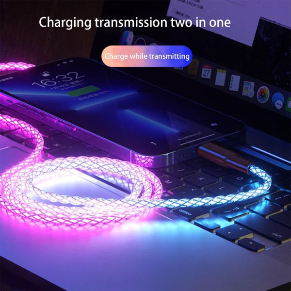 Energy Flow Fast Charging LED RGB Charging Cable - USB-C to USB-C, but ...