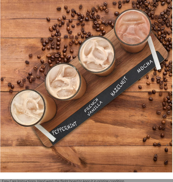Cold Brew Coffee Flight Board Set - Includes the coffee, the glasses ...