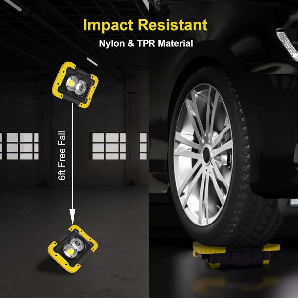 Rugged Rechargeable ULTRA-BRIGHT LED Work Light with Phone Recharging ...