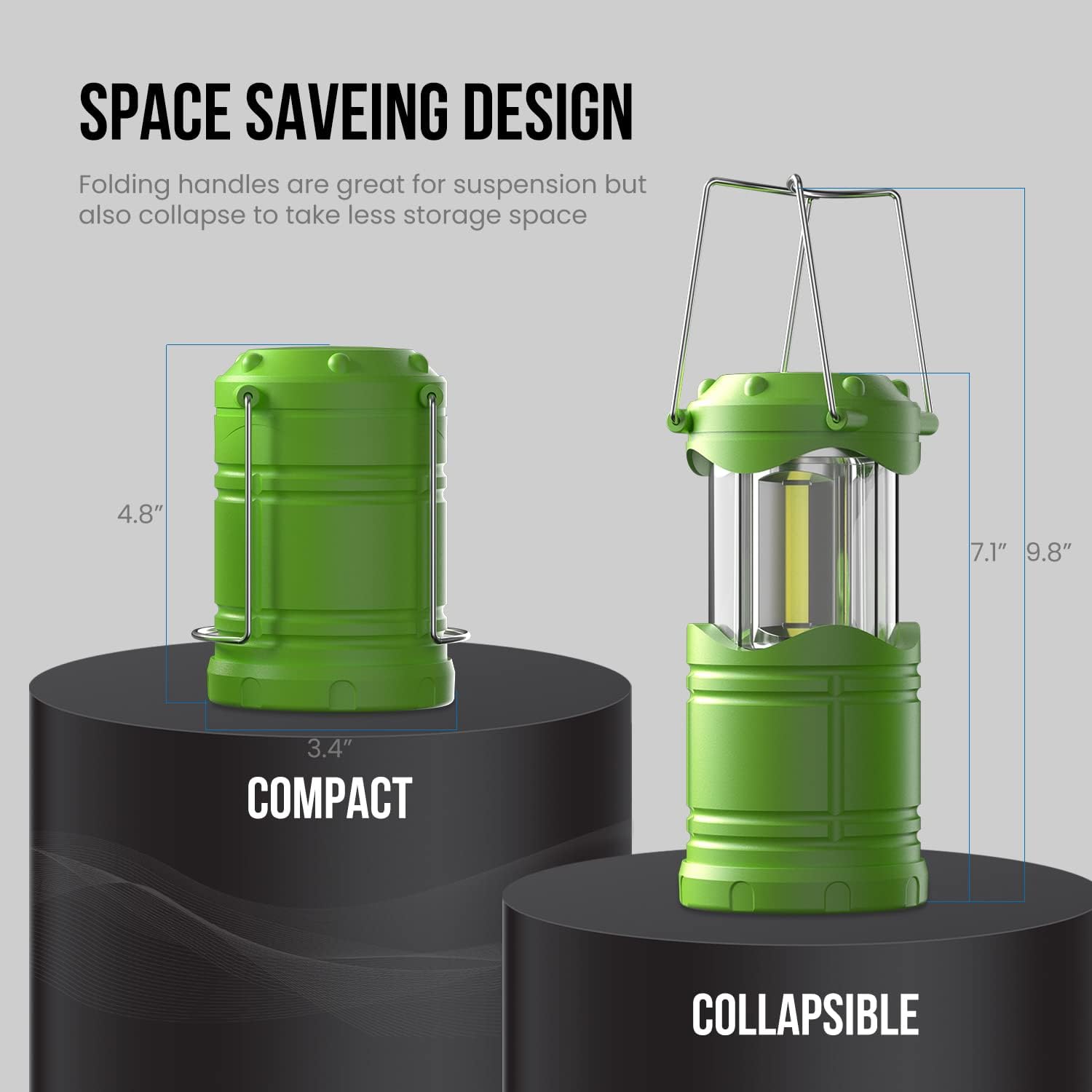 4 Pack Popup Collapsible COB LED Lanterns - Batteries included! - GREAT ...