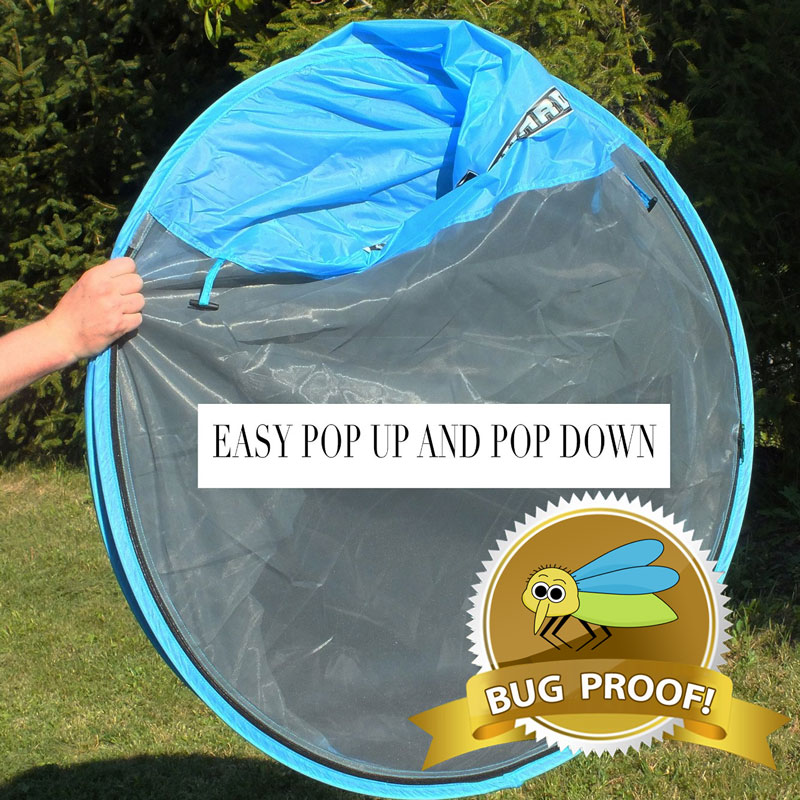 Gnat Guard Pop Open Bug Proof Tent - Perfect For The Beach, Camping and ...