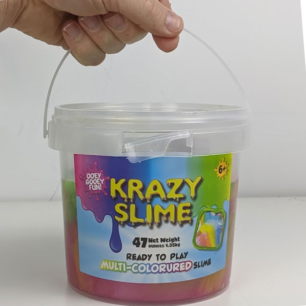 Entire Bucket of Krazy Slime Multi-Colored Goo - Fun and Safe! - 13 Deals