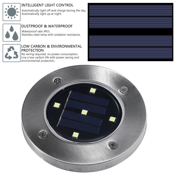 13 Deals - 4 Pack of LED Solar In / On Ground Lights - Great for ...