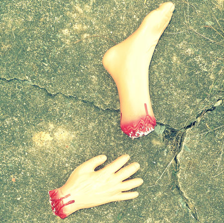 13 Deals - Gory Severed Hand and Foot Set - Ships Free!