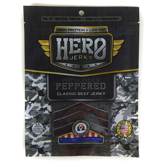 THREE BAGS of Hero Premium Beef Jerky in Jalapeno Lime and Peppered ...