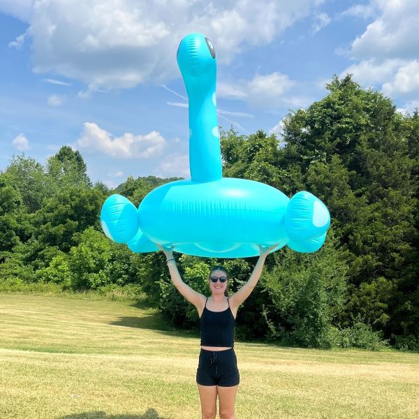 Choose from HUGE Inflatable Loch Ness Monster Lounger Float - 70 x 67 x ...