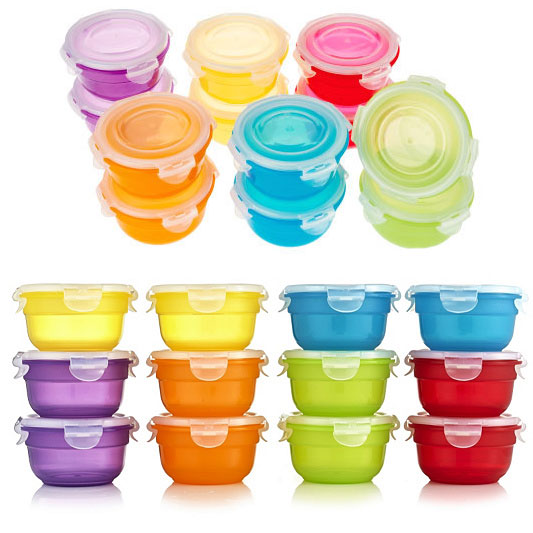Lock & Lock 12-Piece Mini Bowl Multi-Color Storage Set - One set for ...
