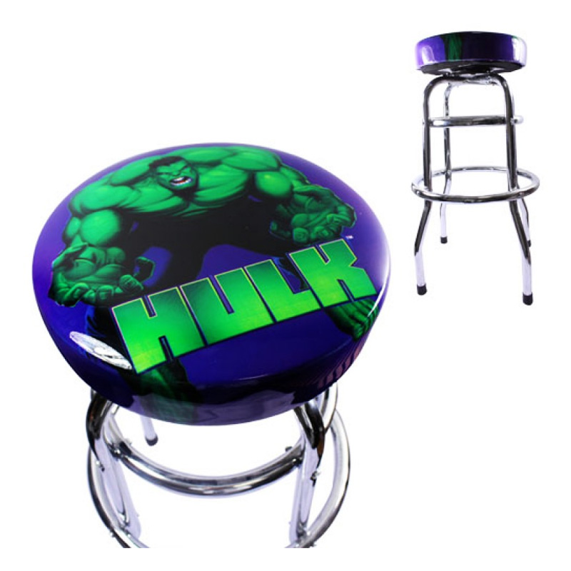 Scratch n Dent SALE - Marvel Universe Chrome Padded HULK Bar Stool ...