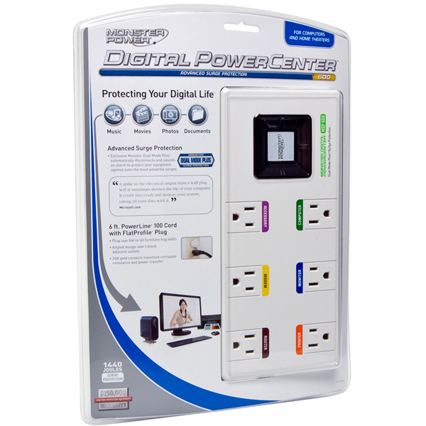 Monster 121576 6-Outlet Digital Power Center w/ Dual Mode Plus - 13 Deals