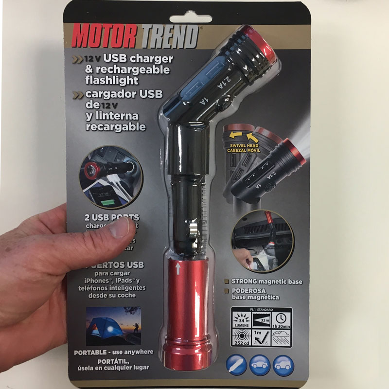 FREE - Motor Trend 12-Volt USB Charger and Magnetic Rechargeable ...