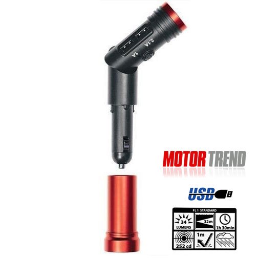 FREE - Motor Trend 12-Volt USB Charger and Magnetic Rechargeable ...