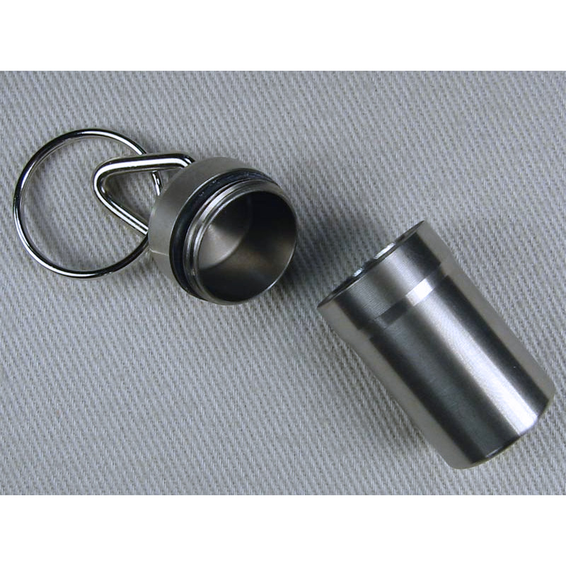 Stainless Steel Key Chain Pill Fob - SHIPS FREE! - 13 Deals