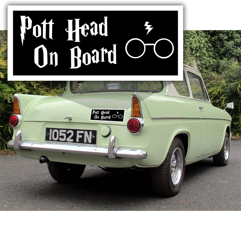 Harry Potter Inspired 'Pott Head On Board' Decal - SHIPS FREE! - 13 Deals