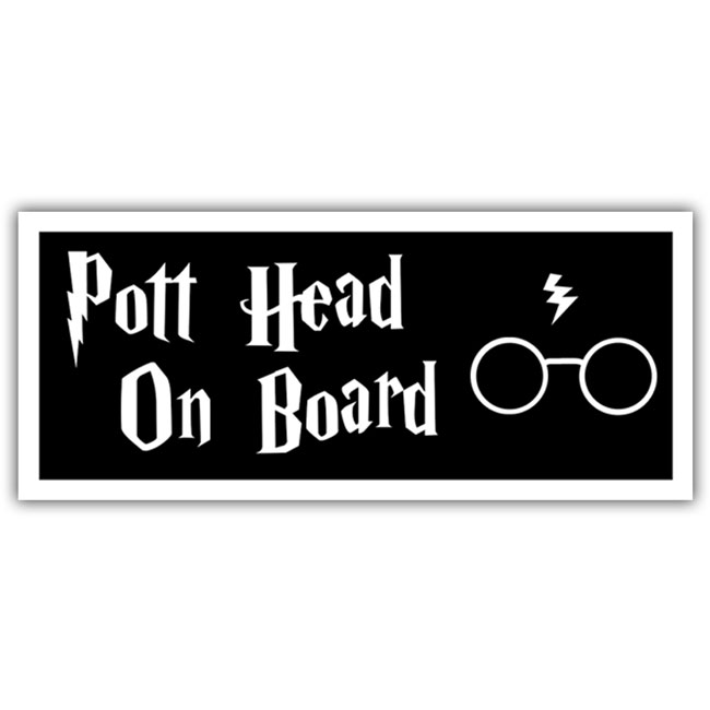 Harry Potter Inspired 'Pott Head On Board' Decal - SHIPS FREE! - 13 Deals