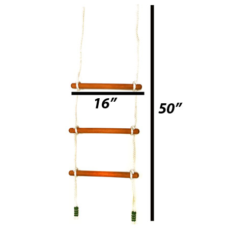 13 Deals - 3 Step Rope Ladder - Great for play sets, tree houses and more!