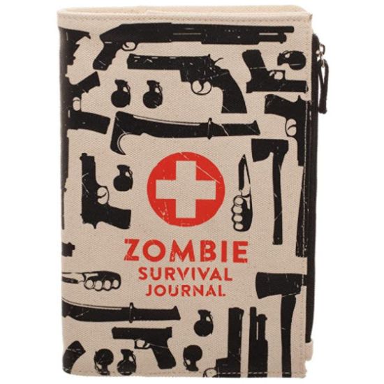Zombie Survival Journal With Canvas Cover and Zippered Storage Pouch ...