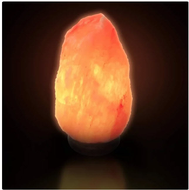 2-Pack of Himalayan Natural Salt Lamps - As the lamp is lit, it ...