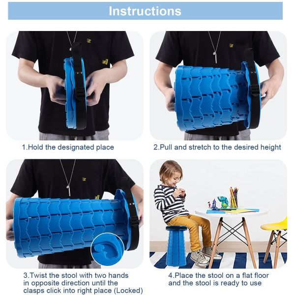 Collapsible "Sit Anywhere" Stool - This thing is awesome! Easy to carry ...