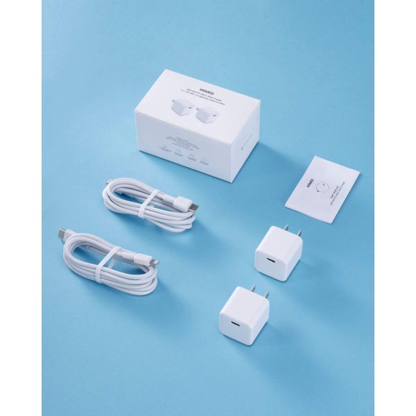 2 PACK of Apple Certified Lightening Charging Cables AND 2 Pack of High ...