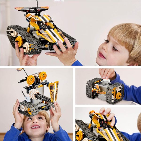 STEM Remote Control Building Kit - Build Your Own RC Car & Robot! - 3 ...