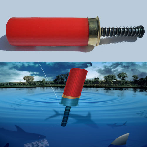 2 pk SHELLBOBBERS Blast & Cast Red Shotgun Shell Fishing Bobbers ...