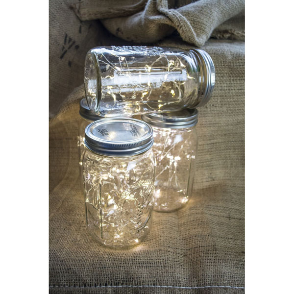 Wireless 9 Foot Waterproof Micro LED String Lights with Timer in Warm ...