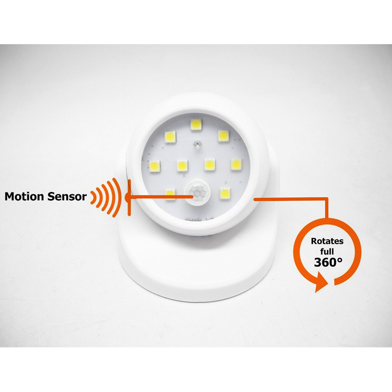 Wireless Indoor/Outdoor Motion Activated Ultra Bright COB LED Stick Up ...