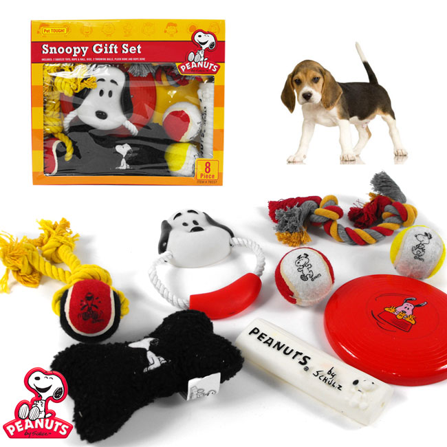 8 Piece Snoopy Dog Toy Gift Set - Treat Your Pet! - 13 Deals