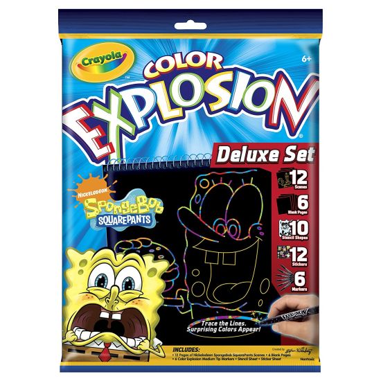 Crayola Color Explosion Black Deluxe Set Spongebob Squarepants - 13 Deals