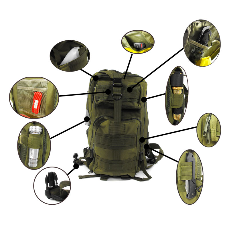 Water Resistant Tactical MOLLE Backpack - 13 Deals