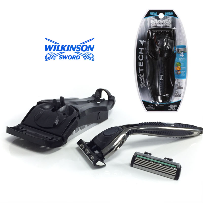 Wilkinson Sword Tech 4 Razor With 2 Cartridges (Same As Schick Quattro ...