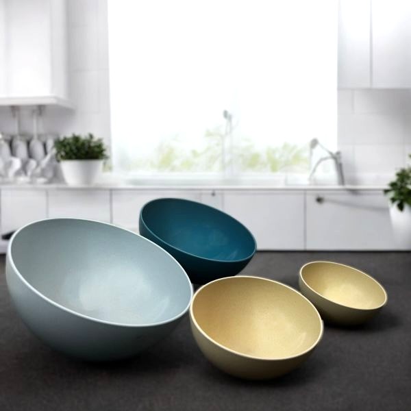 4 PACK of Tilt Bamboo Fiber Bowls: Choose from Four 32oz Bowls And Four ...