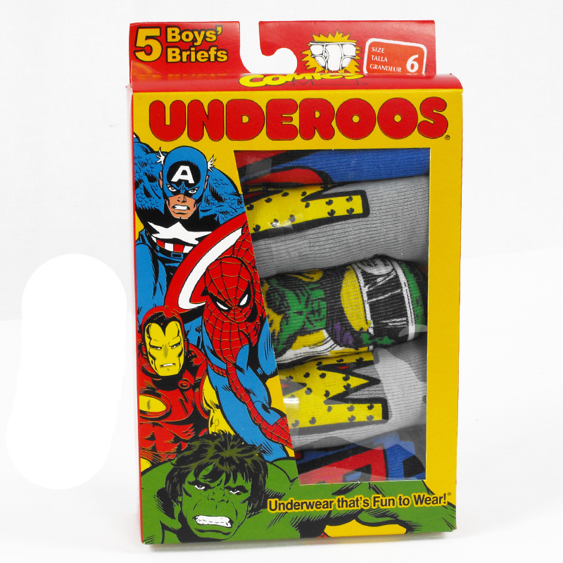 Marvel, DC, Angry Birds and More 5 pk Underoos Boys Underwear - SHIPS ...