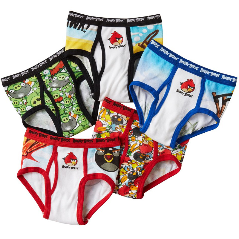 Marvel, DC, Angry Birds and More 5 pk Underoos Boys Underwear - SHIPS ...