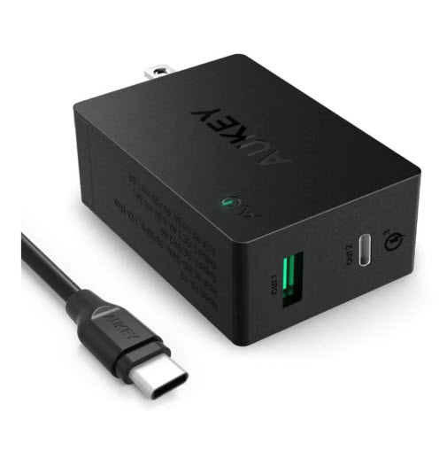 Dual Port ULTRA HIGH SPEED Wall Charger - INCLUDED USB-C Charge Cable ...