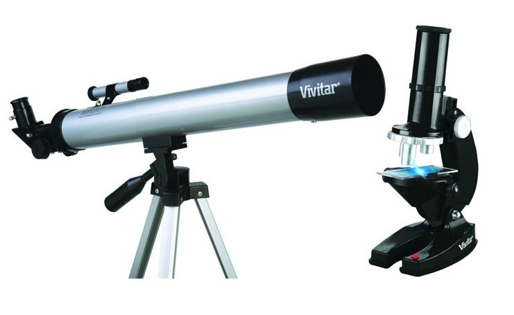 Telescope and Microscope Combo Set - Explore the Sky and Small ...