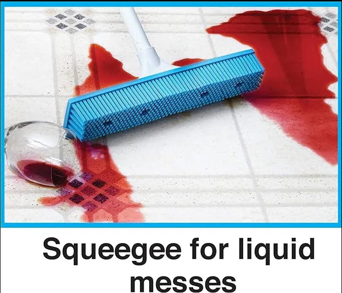 The X-Broom - All Purpose Rubber Bristle Broom - Use indoor or outdoor ...