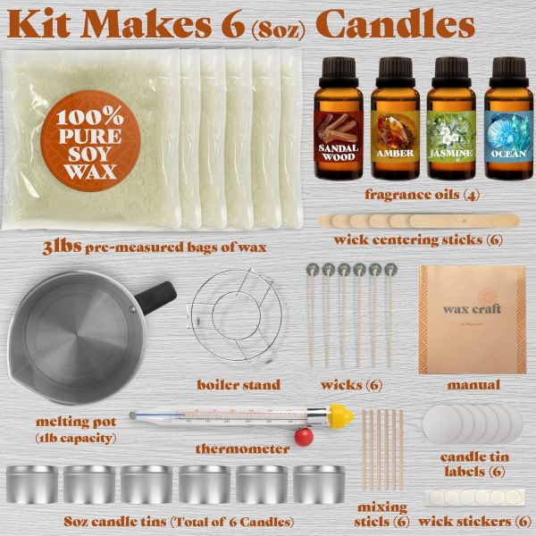 Deluxe Candle Making Kit for Adults (But makes a great thing for ...