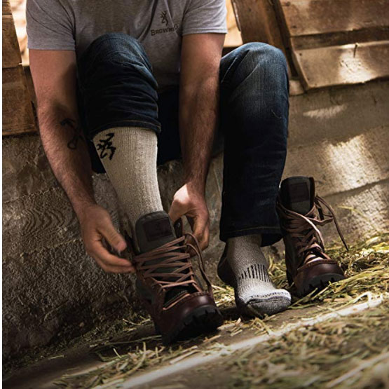 Browning Men's Redwood Wool Hunting Socks - 13 Deals
