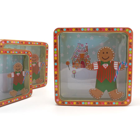 13 Deals - Christmas Gingerbread Man Tin Set
